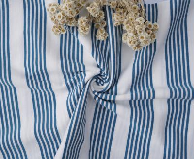 Cina Tessuto di materiale a strisce multicolore e ecologico per abbigliamento informale in vendita