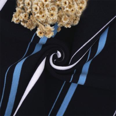 Cina Comodo, resistente all'umidità, traspirante, resistente, tessuto a strisce per camicia da polo in vendita