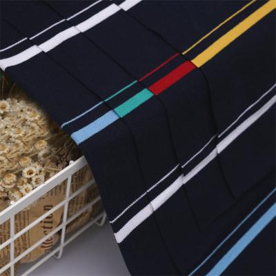 Cina Comodo, resistente all'umidità, traspirante, resistente, tessuto a strisce per camicia da polo in vendita