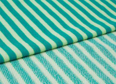 Cina Materiale a strisce per magliette sano e elegante, naturale, traspirante e adatto alla pelle in vendita