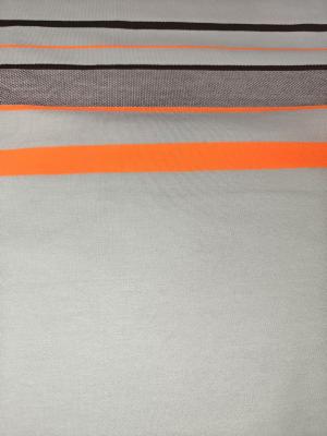 중국 티셔츠용 95% 면 5% 스판덱스 스트라이프 니트 원단 판매용