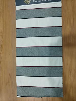 China Comfortable And Skin-Friendly High Wear-Resistant Color Fastness Striped Knit Fabric For T-Shirt for sale
