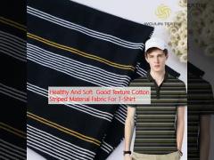 Materiale a strisce di cotone per magliette