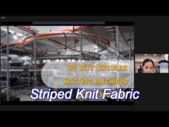pure cotton breathable and skin-friendly striped knit fabric for casual
