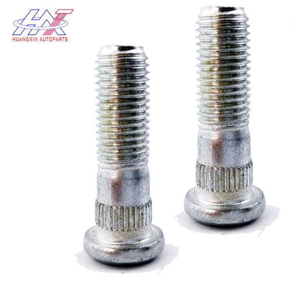 Quality White Zinc Plated Car Stud Bolt 10.9 Grade Silvery For Replace for sale