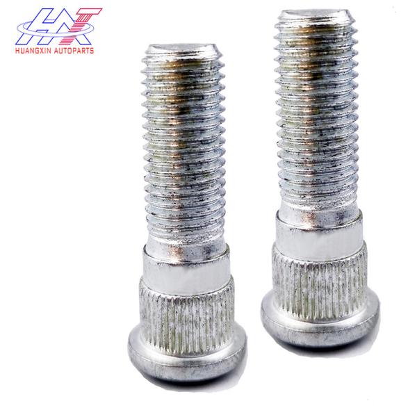 Quality White Zinc Plated Car Stud Bolt 10.9 Grade Silvery For Replace for sale