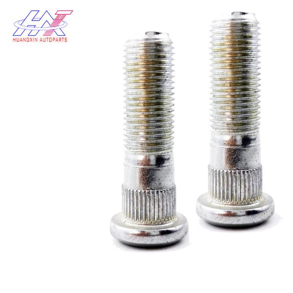 Quality White Zinc Plated Car Stud Bolt 10.9 Grade Silvery For Replace for sale