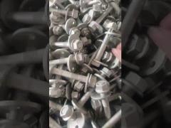 New 10.9 Class Hot-Dip Galvanized Hexagon Head Bolts For Engine Bolt Mounting