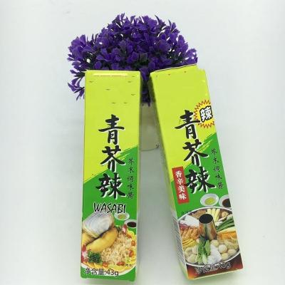 Cina Pastina di ravanello piccante 43g*10 bastoncini di wasabi Pastina per salsa sushi in vendita