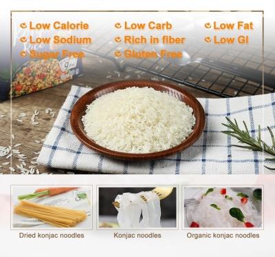 Cina Noodle al 100% di Konjac naturale Noodle bianche per le esigenze dei clienti in vendita