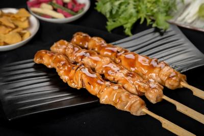 Cina 1 kg di pollo grigliato a basso peso di sale Yakitori per bancarelle giapponesi in vendita