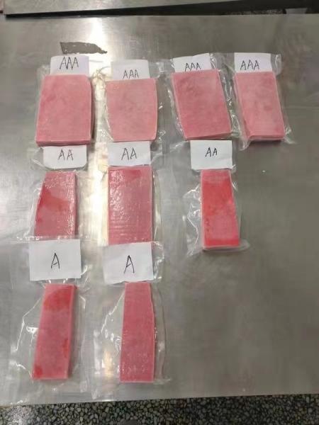 Quality Shandong Frozen Yellowfin Tuna Loin 0.4/0.6/0.8kg Sashimi Grade Maguro for for sale