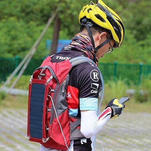 Quality Modern Practical Solar Panel Backpacks 50L Waterproof Polyester Solar Powered for sale