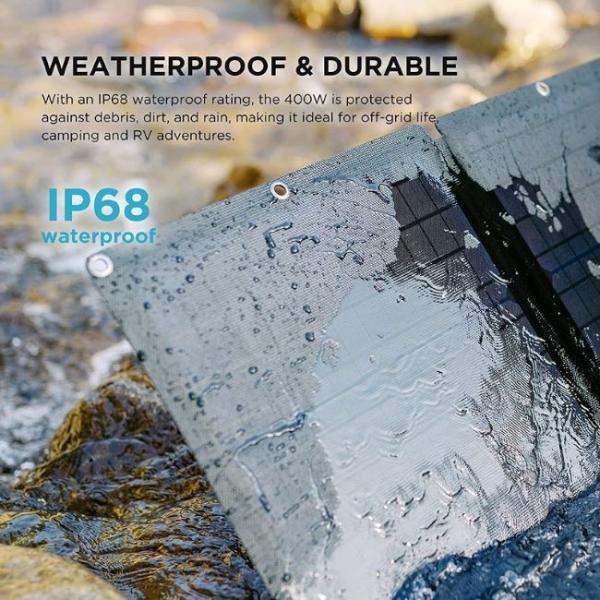Quality 400W Foldable Solar Charger IP68 Waterproof Solar Panel Charger With Kickstand for sale