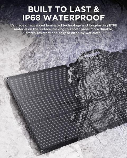 Quality 200W Portable Solar Panel Charger For RV Camping Yacht Golf Cart IP68 Waterproof for sale