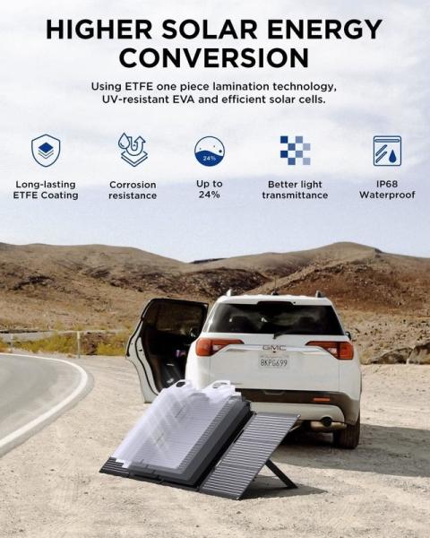 Quality 200W Portable Solar Panel Charger For RV Camping Yacht Golf Cart IP68 Waterproof for sale