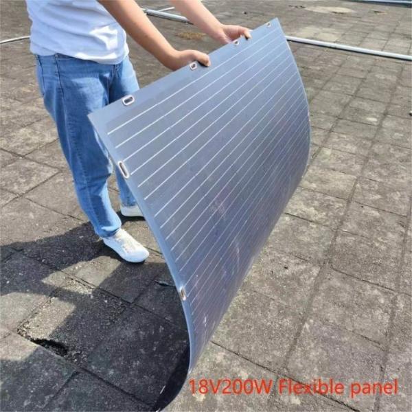 Quality 18V 200W Mono Cell Solar Panel Flexible Bendable Solar Panel Customized for sale