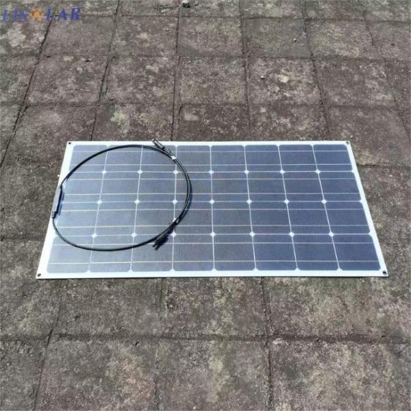 Quality ETFE PET Monocrystalline Flexible Solar Panel Module 100W Bendable for sale