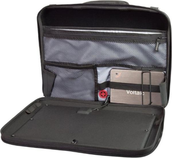 Quality Waterproof Solar Powered Laptop Bag DSLR Batteries 18W Solar Panel Briefcase for sale