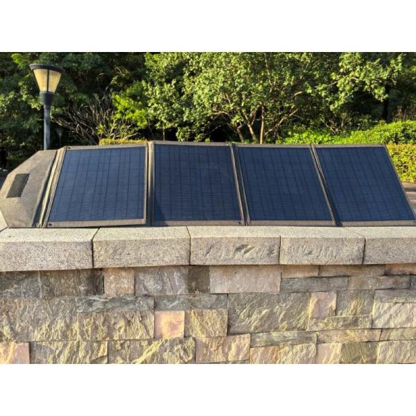 Quality Monocrystalline Cell Solar Folding Bag with 2 USB Ports and Compact Folded Size for sale