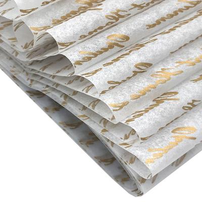 China Custom printed logo gift tissue paper, clothing wrapping tissue paper for sale