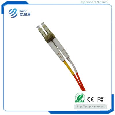 China Durable LC-LC-MM-3M-OM2 Gigabit Multi Mode Fibre Optic Patch Cord with LC connector for sale