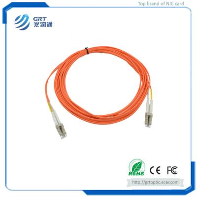 China LC-LC-MM-5M 1000Mb multimode Fibre Optic Jump Wirer 5m for servers switches cabling for sale