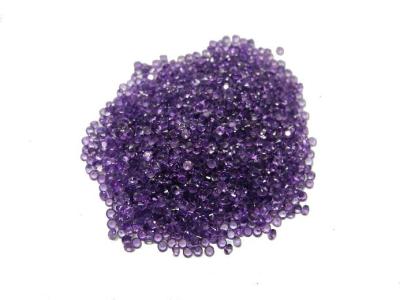 China Genuine African Amethyst Natural Loose Gemstones Normal Faceted 1.5mm for sale