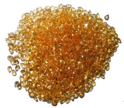 China Melee Natural Loose Gemstones Natural Citrine RD 2mm x 2mm AAA for sale
