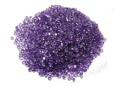 China 2mm Purple Natural Amethyst Gemstones For Eyeglasses Frames 0.05 Carats for sale