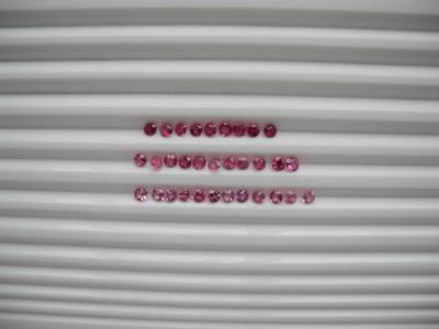 China 1.75mm   Pink Tourmaline Natural Loose Gemstones 0.031 Carats AAA for sale