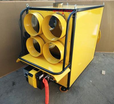 China hotsale model 200000Kcal portable waste oil heater with canvas tube for sale
