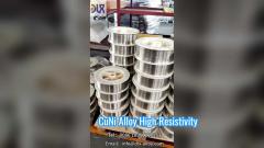 Hard / Soft CuNi Alloy 23%Ni Cu/Ni Excellent Resistivity 0.12μΩ.m20.C Tcr 50 X10-6/C