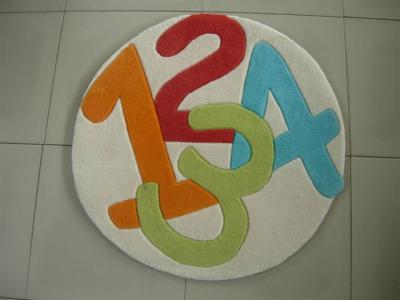 Китай Ковер и половик малыша Handtufted номеров круглые акриловые продается