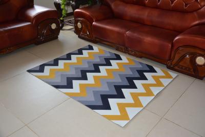 Китай Polyester Printing mat printed carpet 650g/m2 rolled in polybag non-woven backing rug anti-slip cheap carpet 120x170 продается