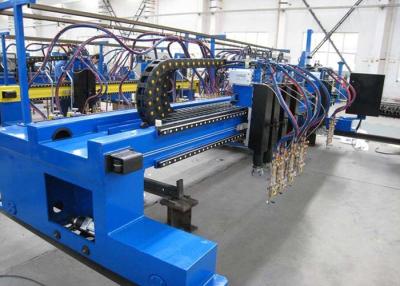 China Automatic Gantry Type CNC Plasma Cutting Machine with Multi Flame Cutting Torches for sale