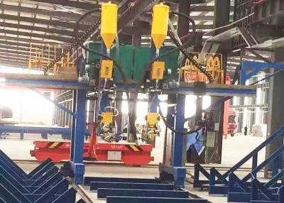 China T Type Submerged Arc Welding Machine , 2000mm Web Height H Beam Assembly Machine for sale