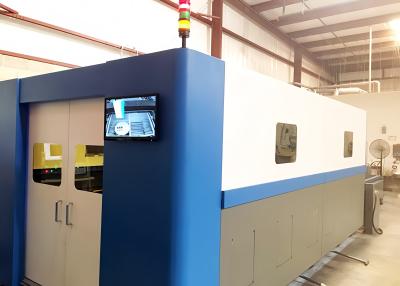 China Fully Enclosed High-Power Fiber Laser Cutting Machine with Exchange Table 3KW-20KW for sale