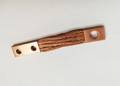 China Braided Flexible Copper Connector Custom Tinned Copper Busbar CE ISO CCC for sale