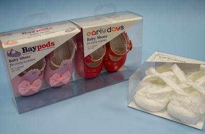 China plastic doos voor babyschoen verpakkend en ander babyproduct Te koop