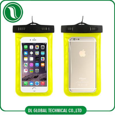 China Universal PVC Apple Iphone 6 Plus Waterproof Case Full Sealed with Lanyard for sale