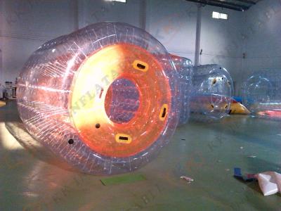 China Transparent Inflatable Water Ball Commercial Walking Roller Bumper Cheer Games for sale