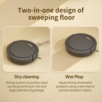 China 2.0kpa Robot Vacuum Cleaner 15.5W High Efficiency With 100ml Water Tank for sale