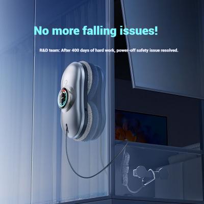 China Smart Window Cleaning Robot 2500-3000Pa Convenient Three Cleaning Modes for sale