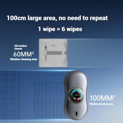 China Smart Window Cleaning Robot 2500-3000Pa Convenient Three Cleaning Modes for sale