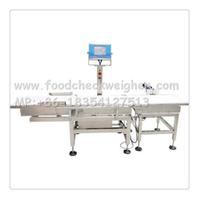 China Food Check Wegher with conveyor belt and rejector for food processing line for sale