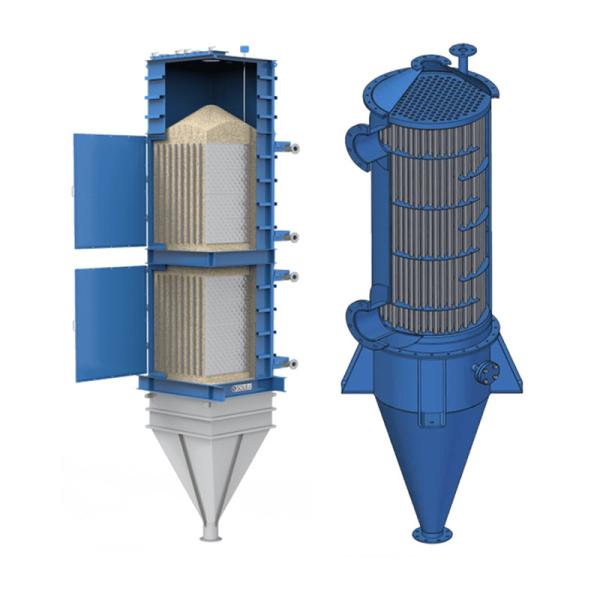 Efficient Heat Transfer Bulk Solid Plate Heat Exchanger Continuous Operation Gas Solid Two Phase Flow