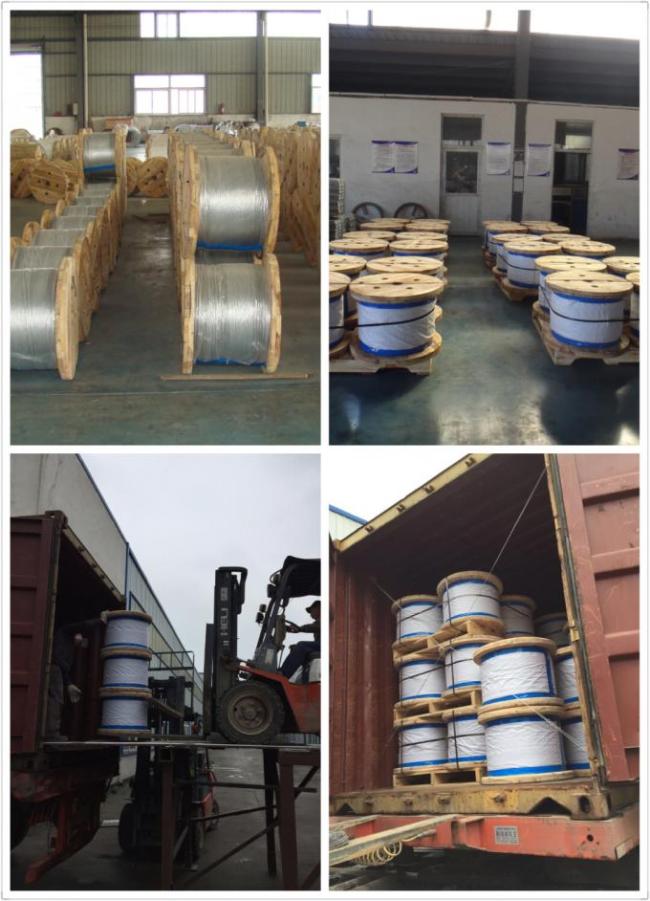filo di acciaio galvanizzato immerso caldo di 3/8' 7 di fili secondo ASTM A 475 EHS