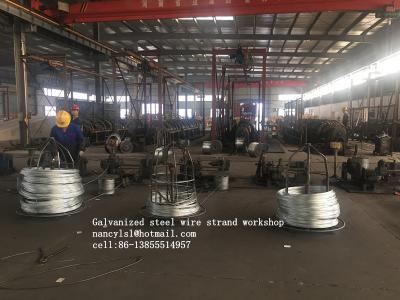Cina Filo rivestito unto ad alto tenore di carbonio del filo di acciaio dello zinco per il conduttore di ACSR in vendita