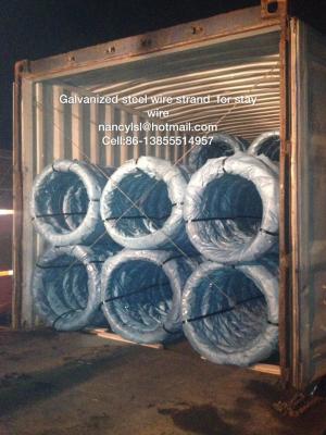 China Costa galvanizada condutor do cabo de fio de aço de ACSR com força de alta elasticidade à venda